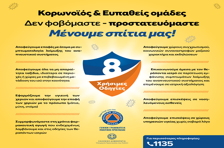 Οκτώ οδηγίες για τις ευπαθείς ομάδες!! – Web Music Radio